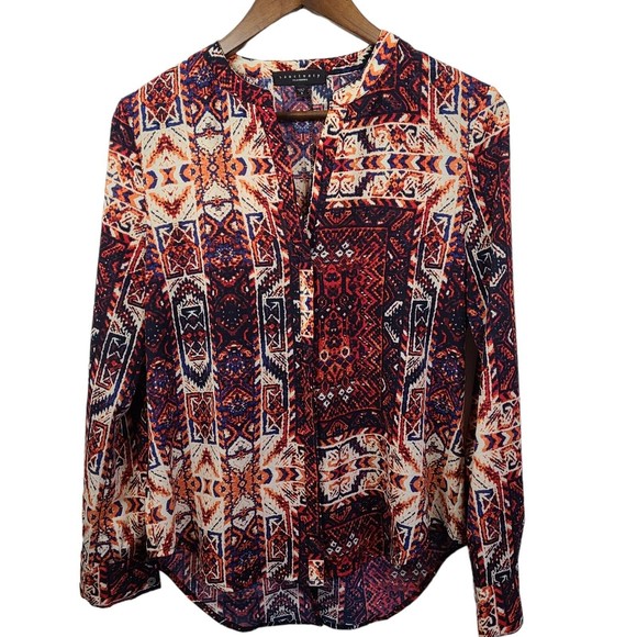 Sanctuary | Tops | Sanctuary Abstract Button Front Blouse Small | Poshmark